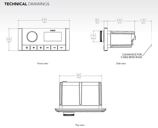 Fusion MS-RA60 Marine Stereo | Wintron Electronics