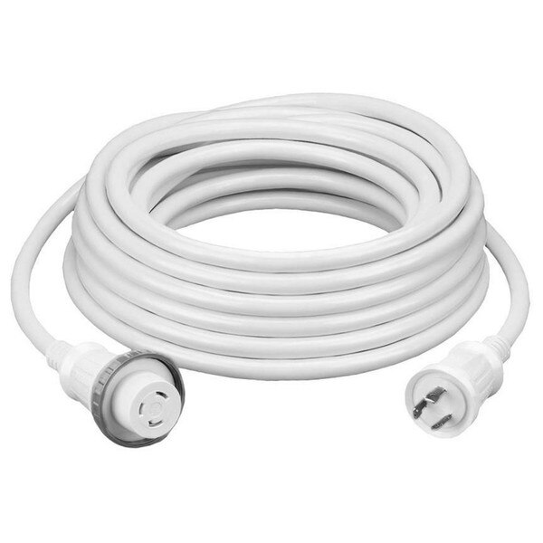 Hubbell HBL61CM08W 30A 50 ft White Shore Cord| Wintron Electronics