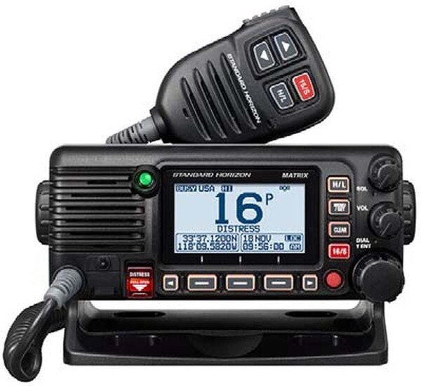 Standard Matrix AIS/GPS Black 25W Fixed Mount VHF| Wintron Electronics